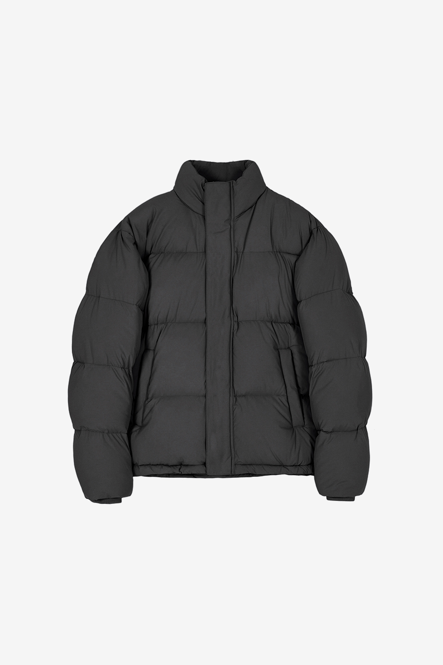MUSINSA | INSILENCE Essential Down Jacket CHARCOAL